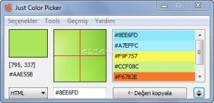 Just Color Picker İndir - Kolayca İndir