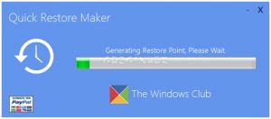 Quick Restore Maker İndir - Kolayca İndir